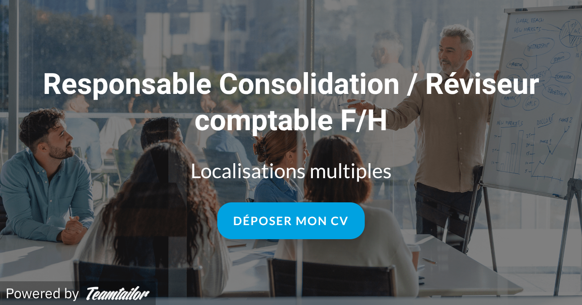 Responsable Consolidation / Réviseur comptable F/H - COGEP