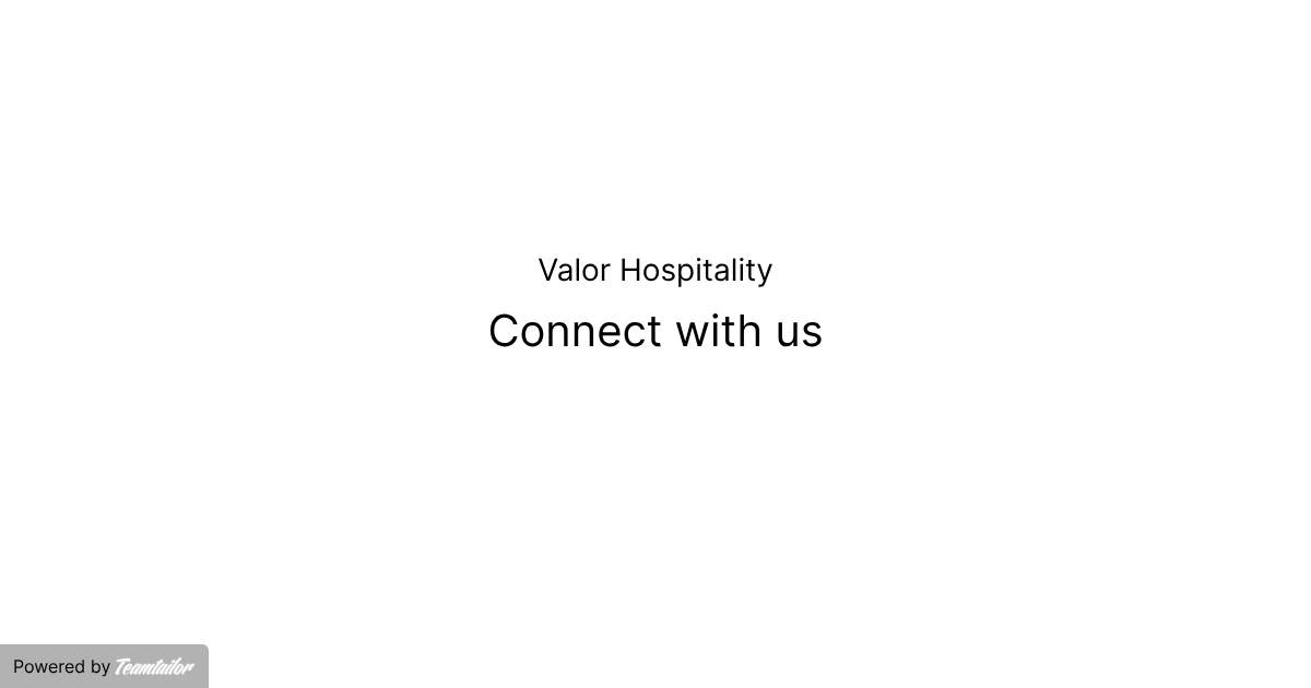 Valor Hospitality – Connect