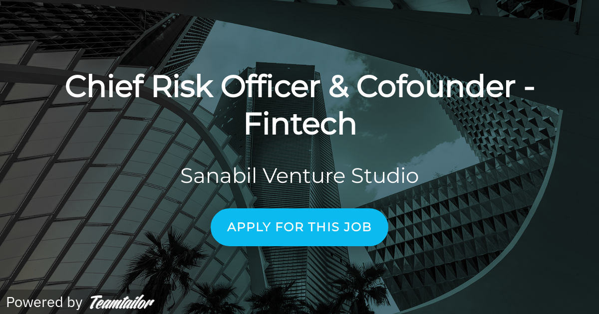 Chief Risk Officer & Cofounder - Fintech - Sanabil Studio