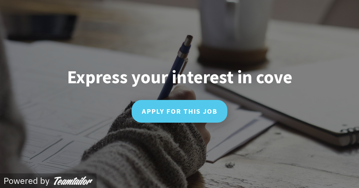 Express your interest in cove - cove