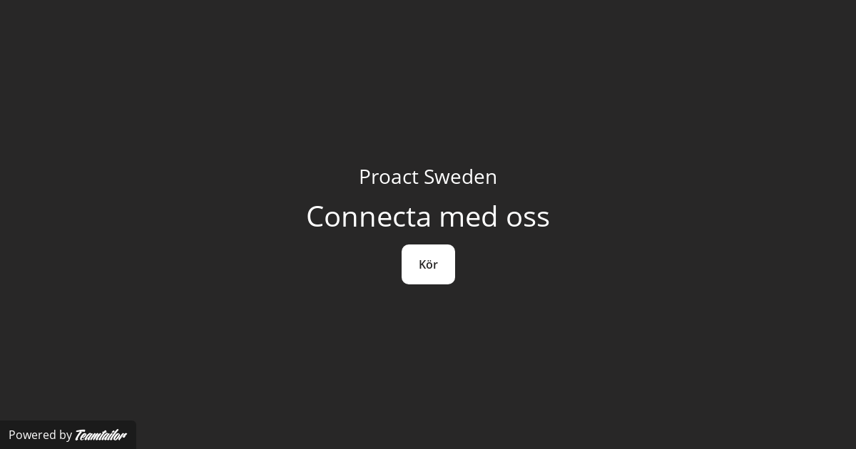 Proact Sweden – Connect