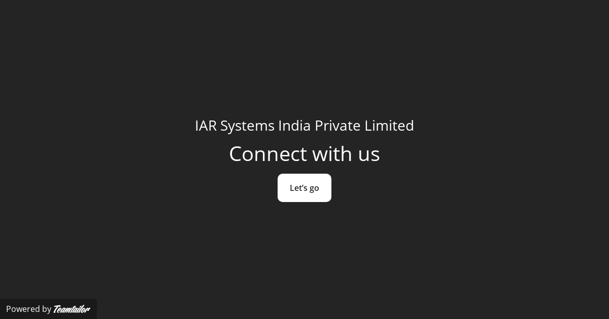 IAR Systems India Private Limited – Connect