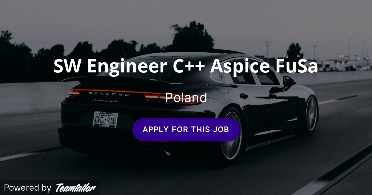 SW Engineer C++ Aspice FuSa - Infotree Global Solutions