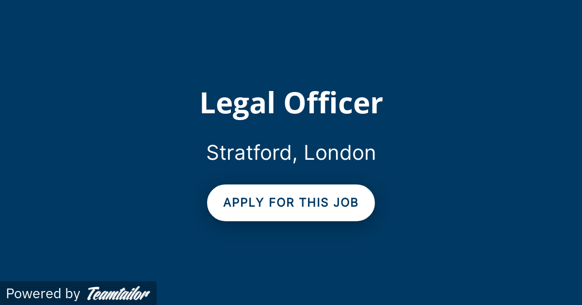 Legal Officer - UK Anti-Doping