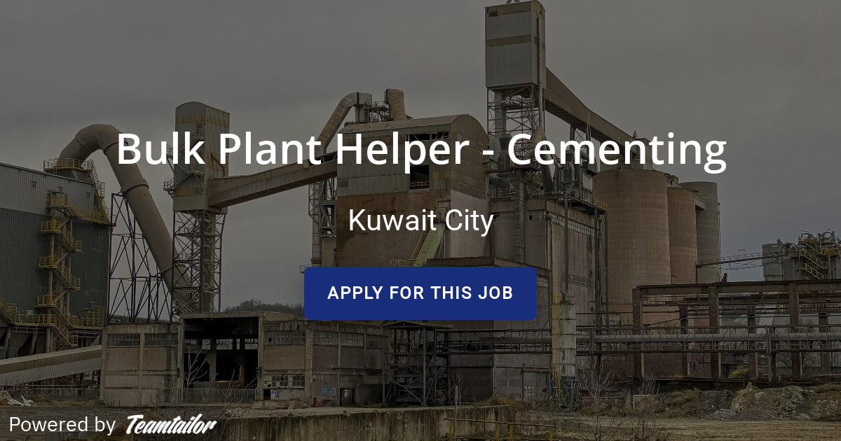 Bulk Plant Helper - Cementing - Sperton Global AS