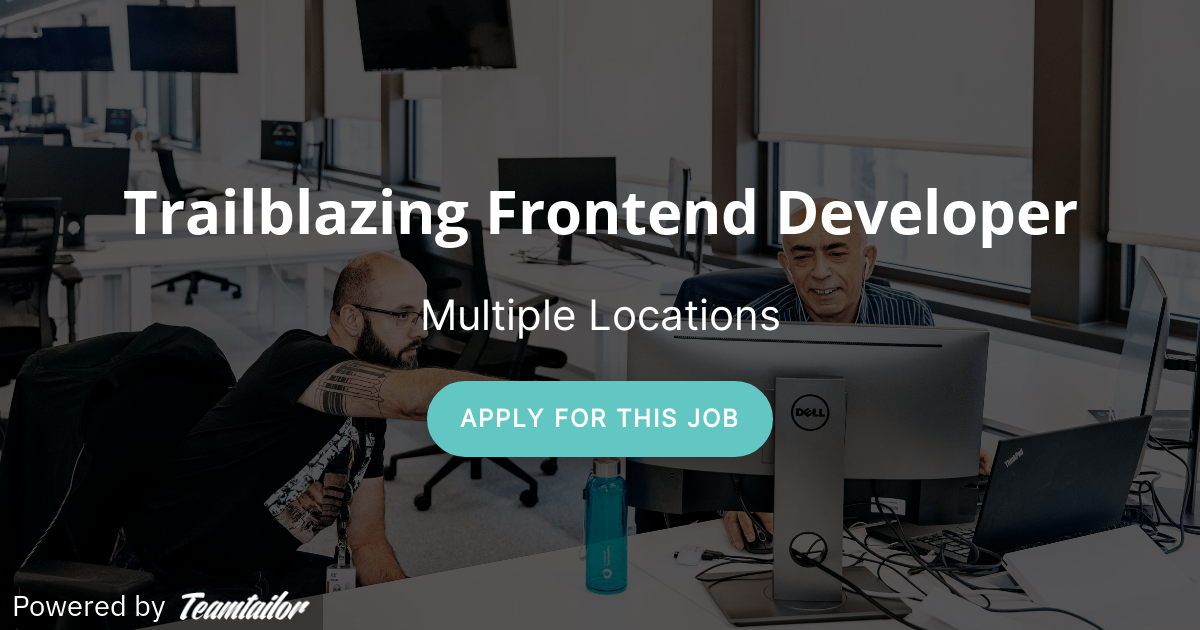 Trailblazing Frontend Developer - Critical Techworks