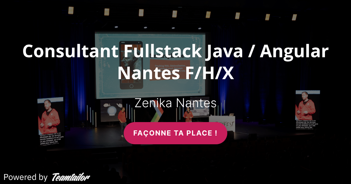 Consultant Fullstack Java / Angular Nantes F/H/X - Zenika