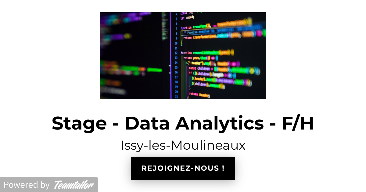 Stage - Data Analytics - F/H - Niji