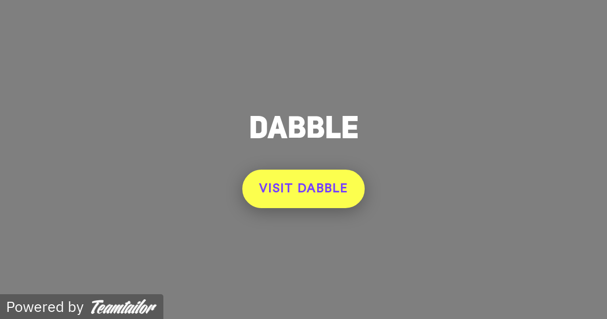 Start your Dabble career - Dabble