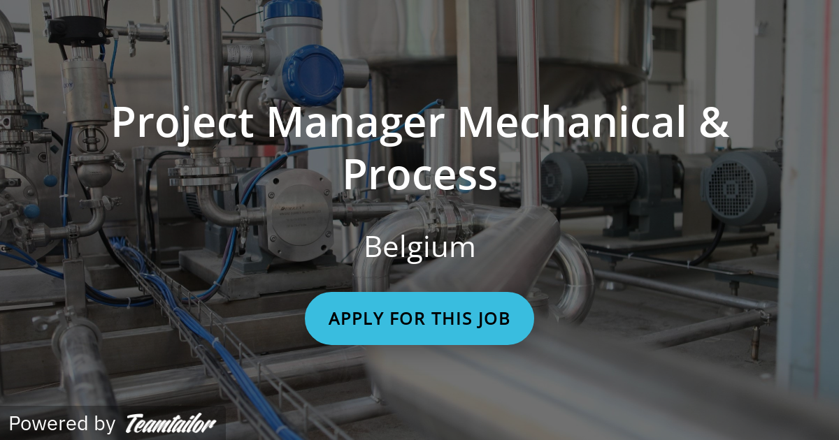 Project Manager Mechanical & Process - Cyclops