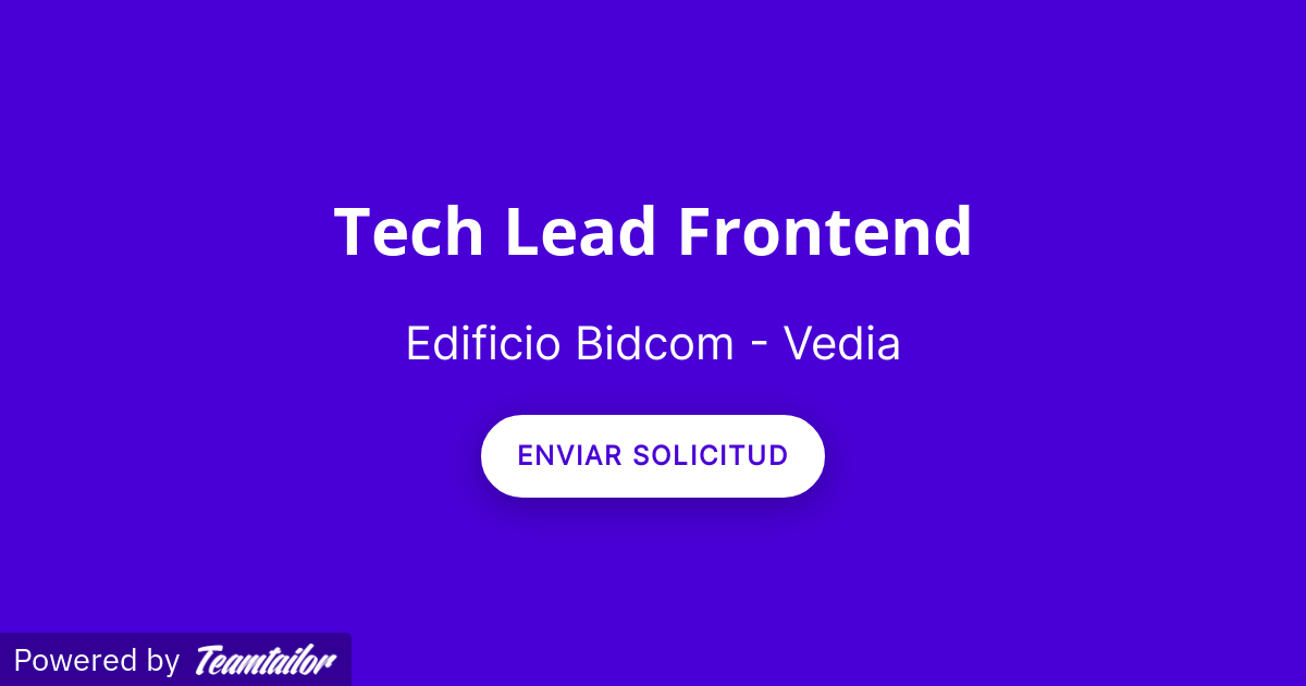 Tech Lead Frontend - Bidcom