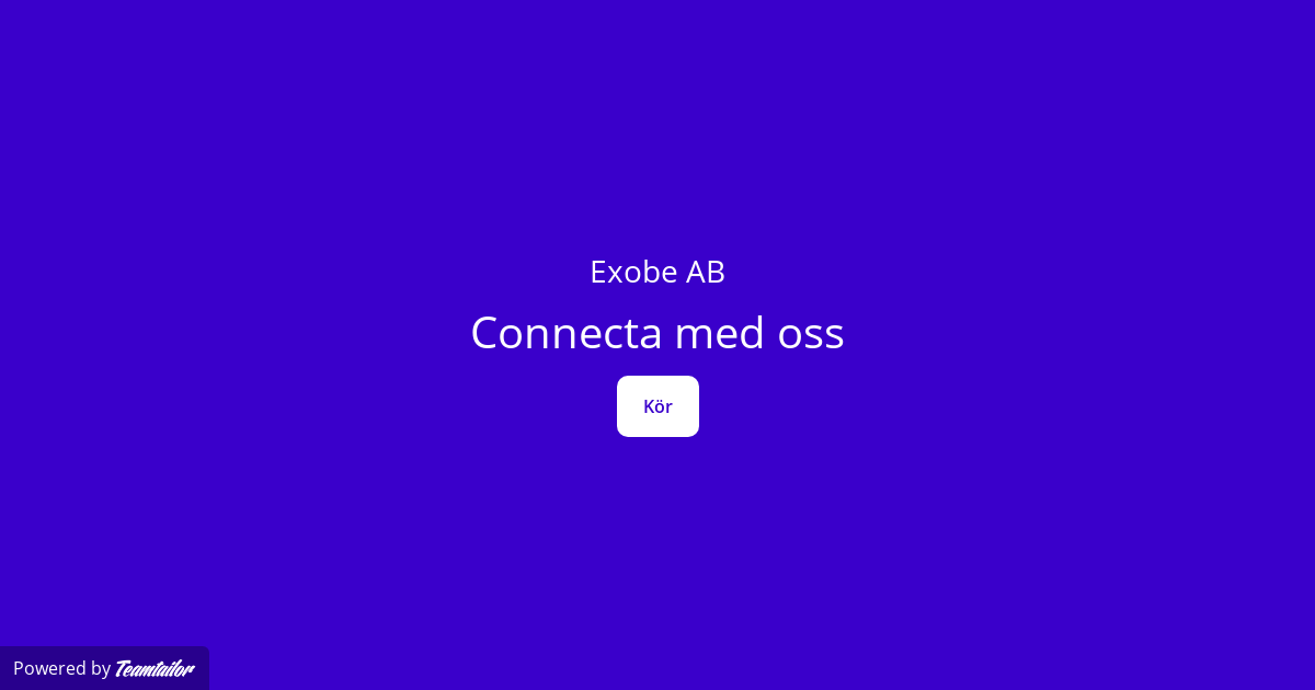 Exobe AB – Connect