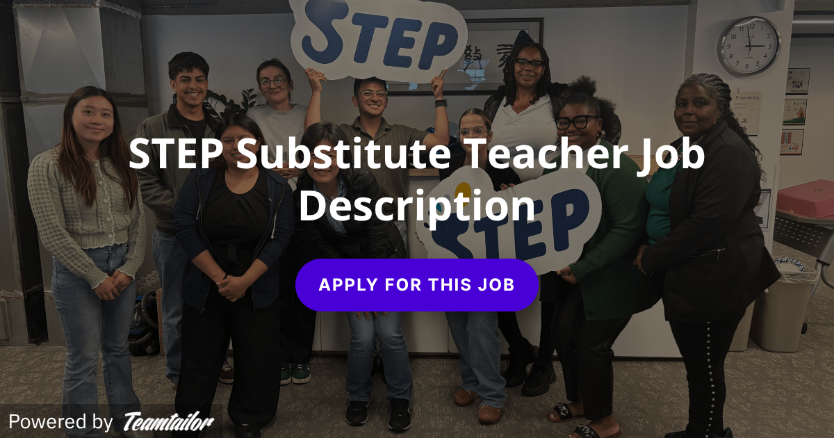 STEP Substitute Teacher Job Description - ECE STEP