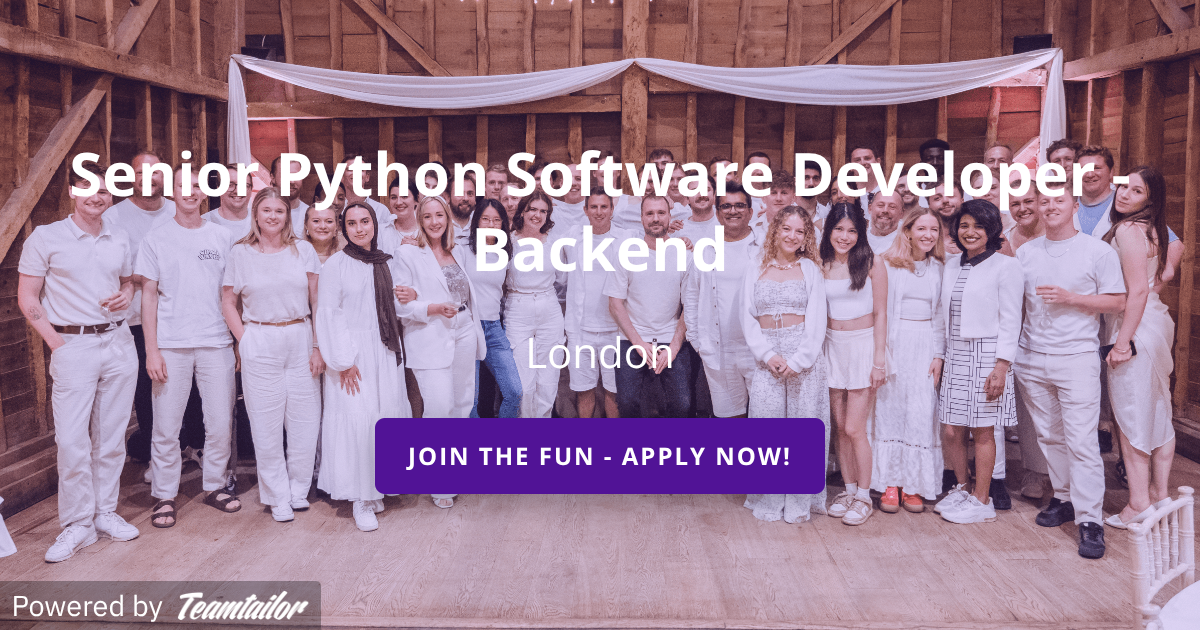 Senior Python Software Developer - Backend - Xelix