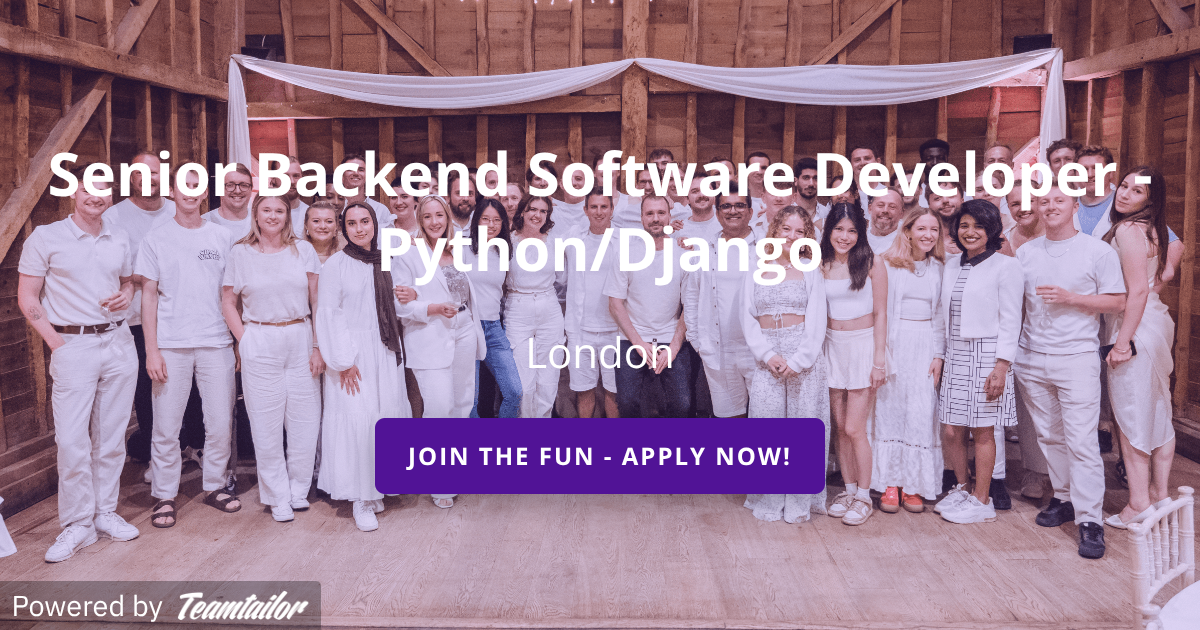 Senior Backend Software Developer - Python/Django - Xelix