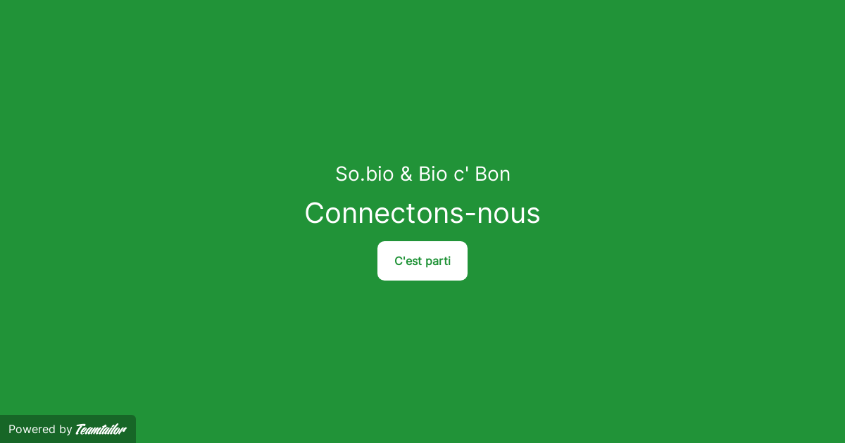 So.bio, Bio c’ Bon, Le Grand Panier Bio – Connect