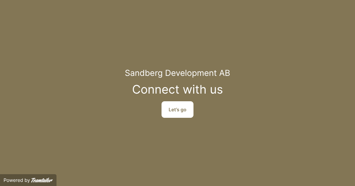 Sandberg Development AB – Connect