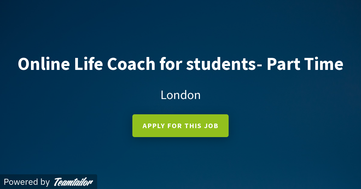 Online Life Coach for students- Part Time - FindTutors