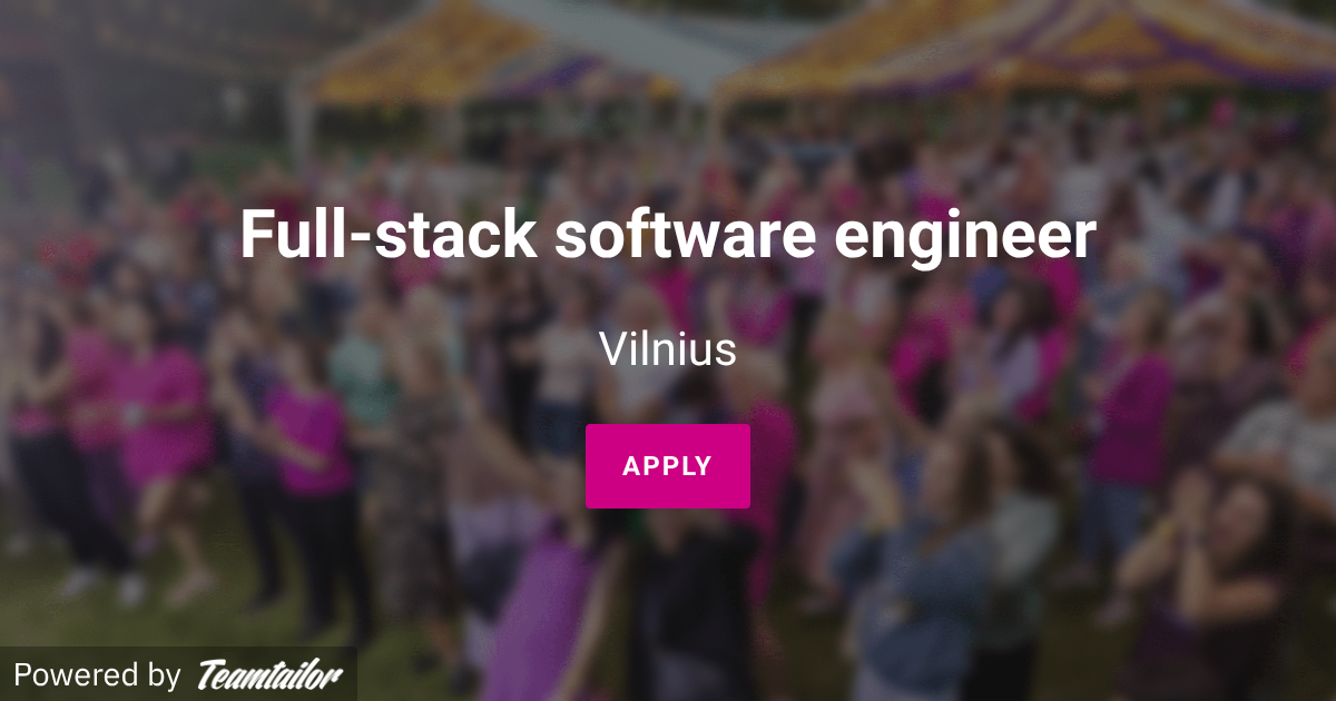 Full-stack software engineer - „Lietuvos draudimas”