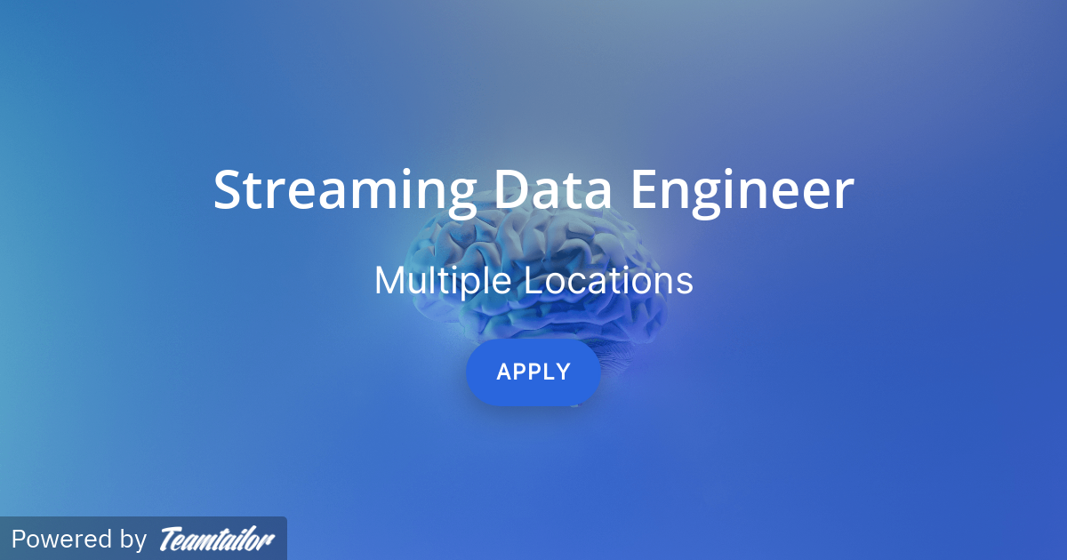 Streaming Data Engineer - SDG Group