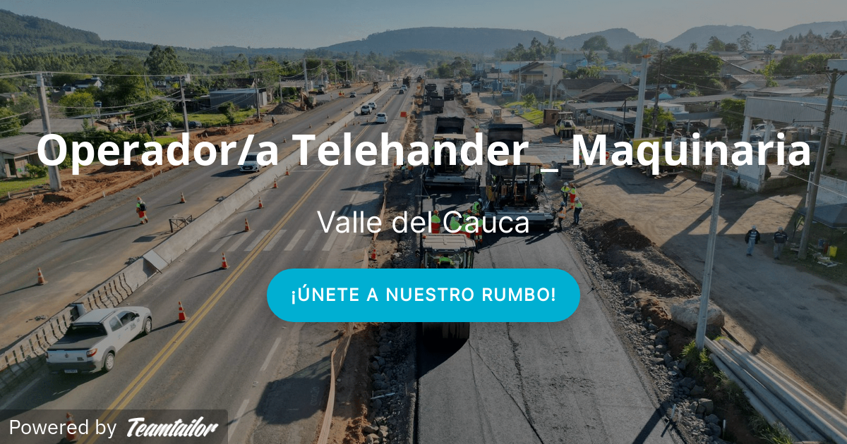 Operador/a Telehander _ Maquinaria - SACYR
