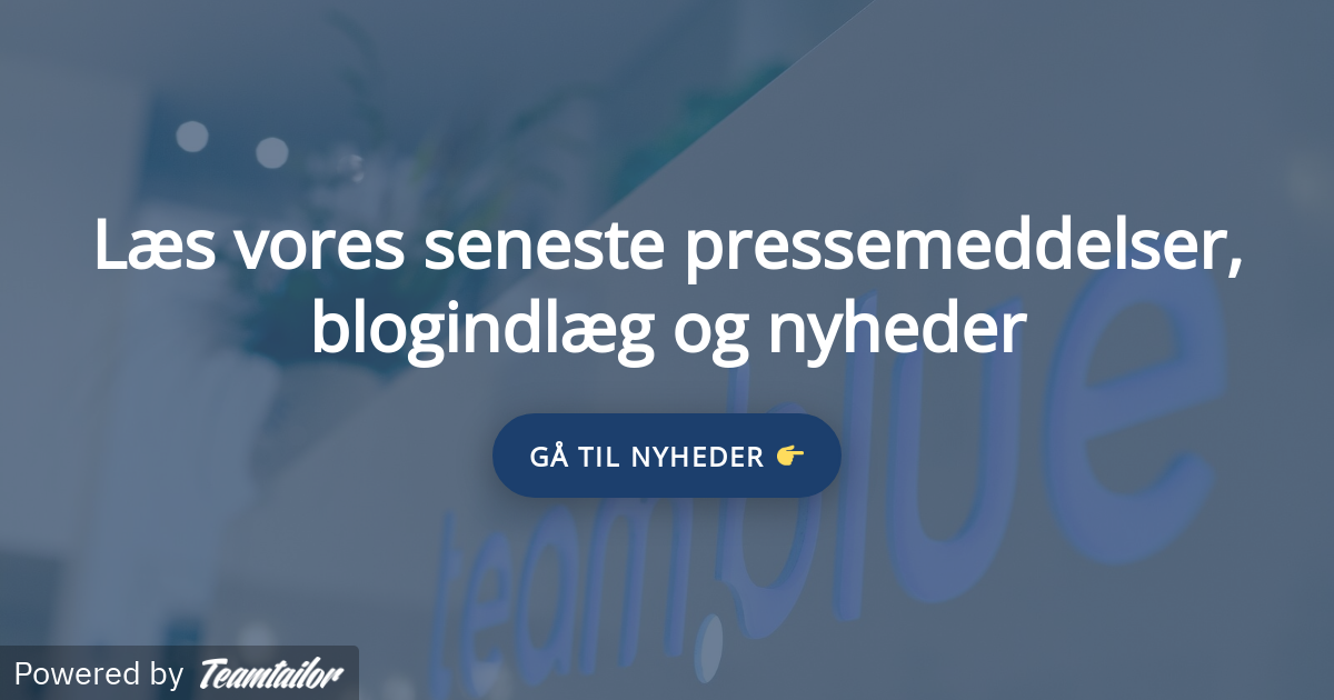 Nyheder | Pressemeddelser, blogindlæg & nyheder - team.blue Denmark