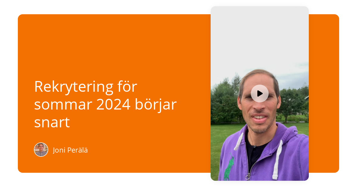 Rekrytering för sommar 2024 börjar snart - Team stories - Ving Sverige