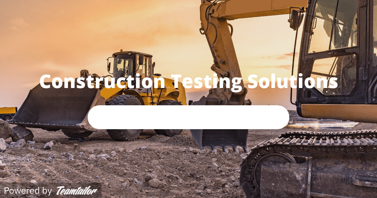 A Career With A Difference - Construction Testing Solutions