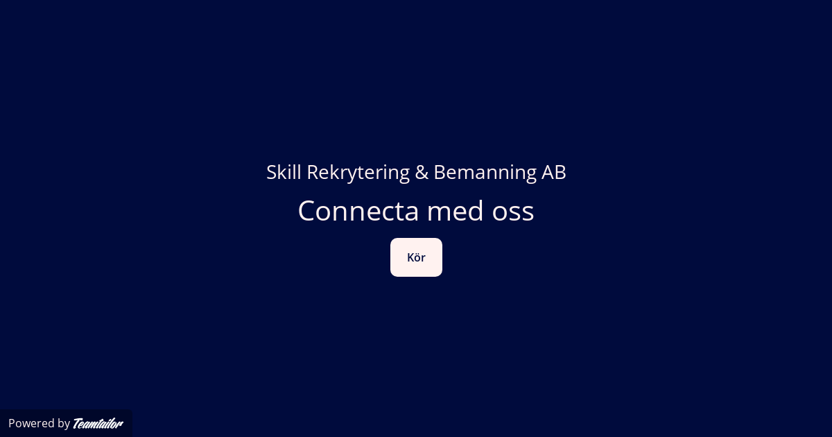 Skill Rekrytering & Bemanning AB – Connect