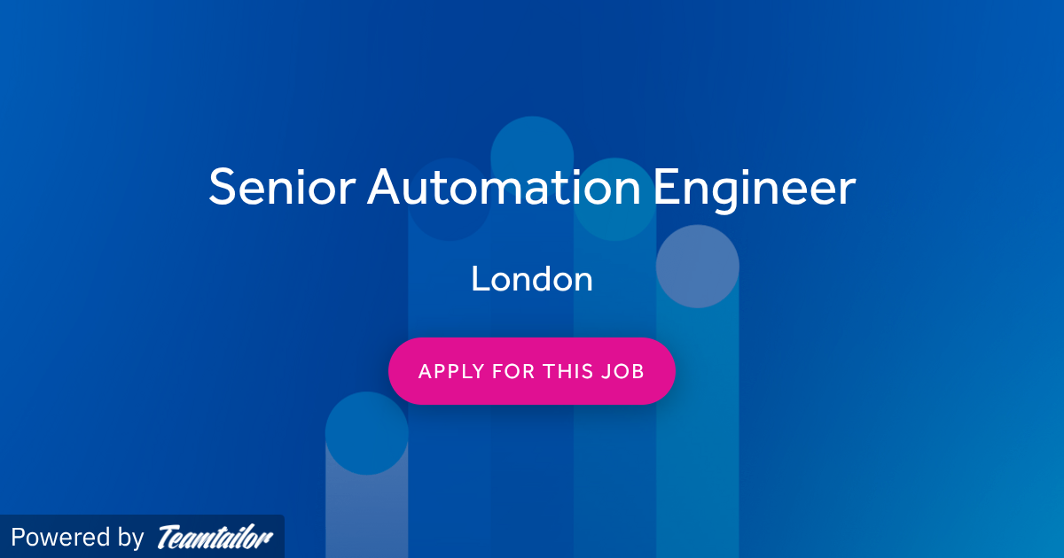 Senior Automation Engineer - BigHand