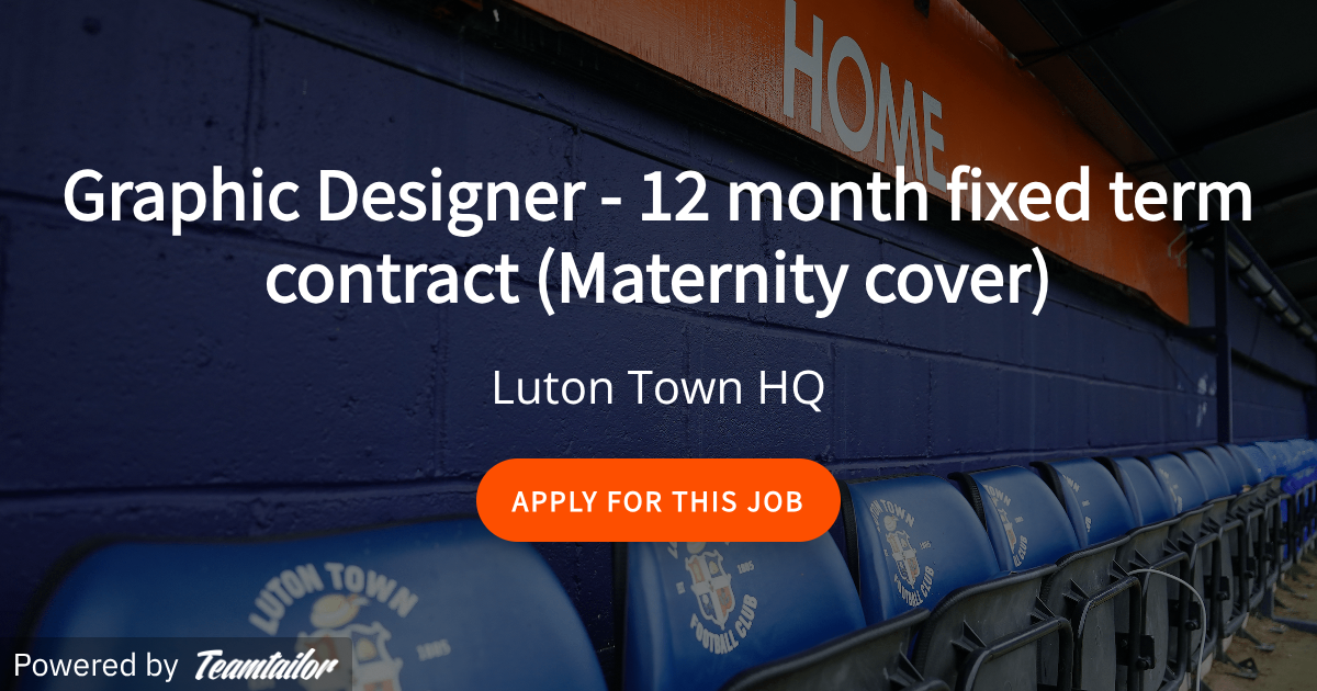 Graphic Designer - 12 month fixed term contract (Maternity cover ...
