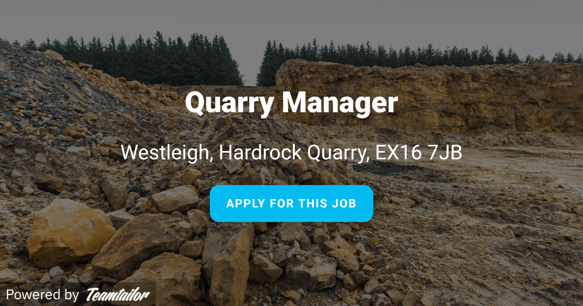 Quarry Manager - Holcim