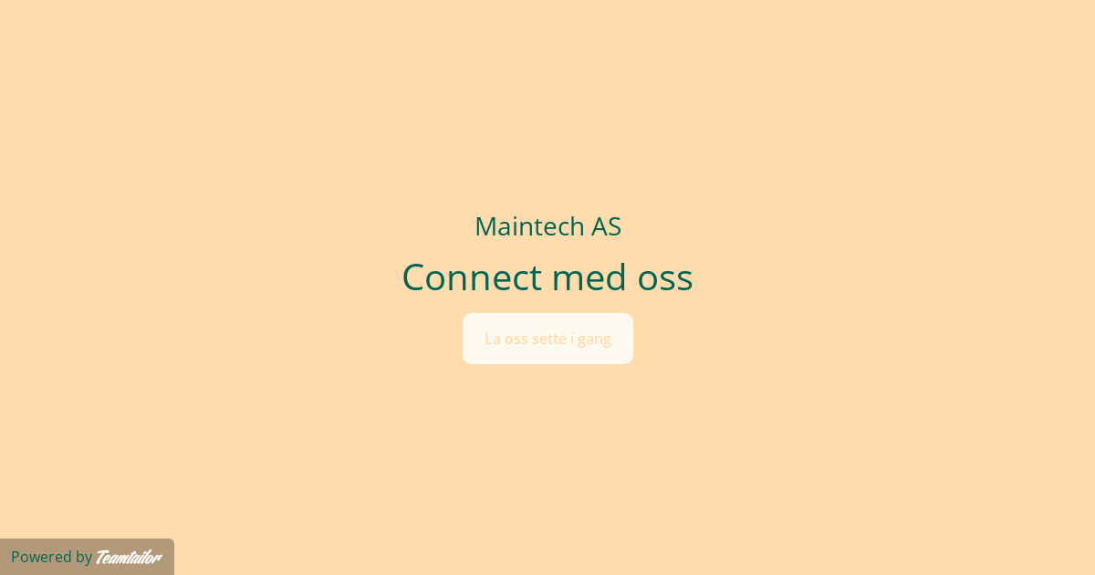 Maintech AS – Connect