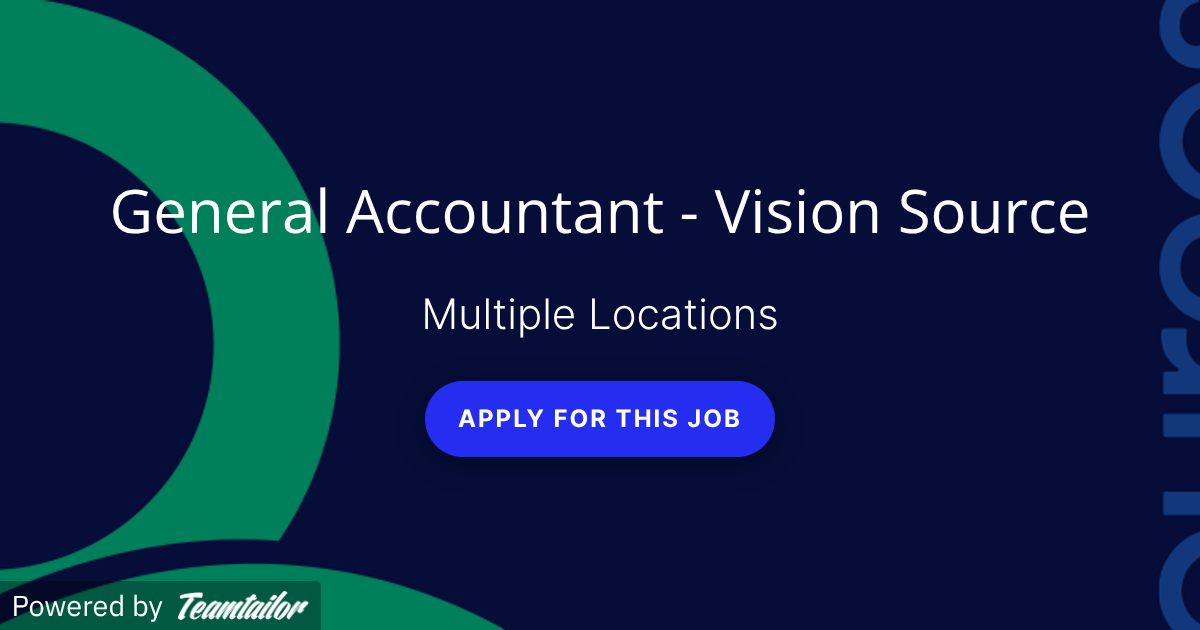 General Accountant - Vision Source - Qureos Inc