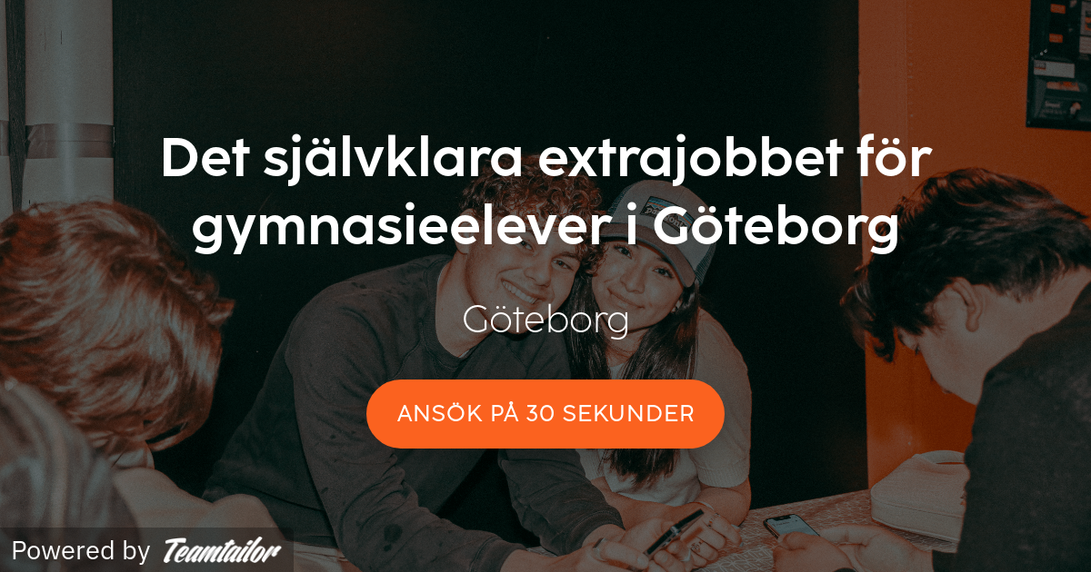 Det självklara extrajobbet för gymnasieelever i Göteborg - Unisale