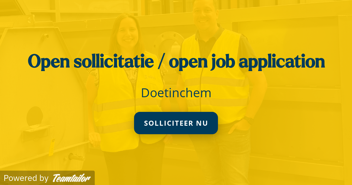 Open sollicitatie / open job application - Saur Europe