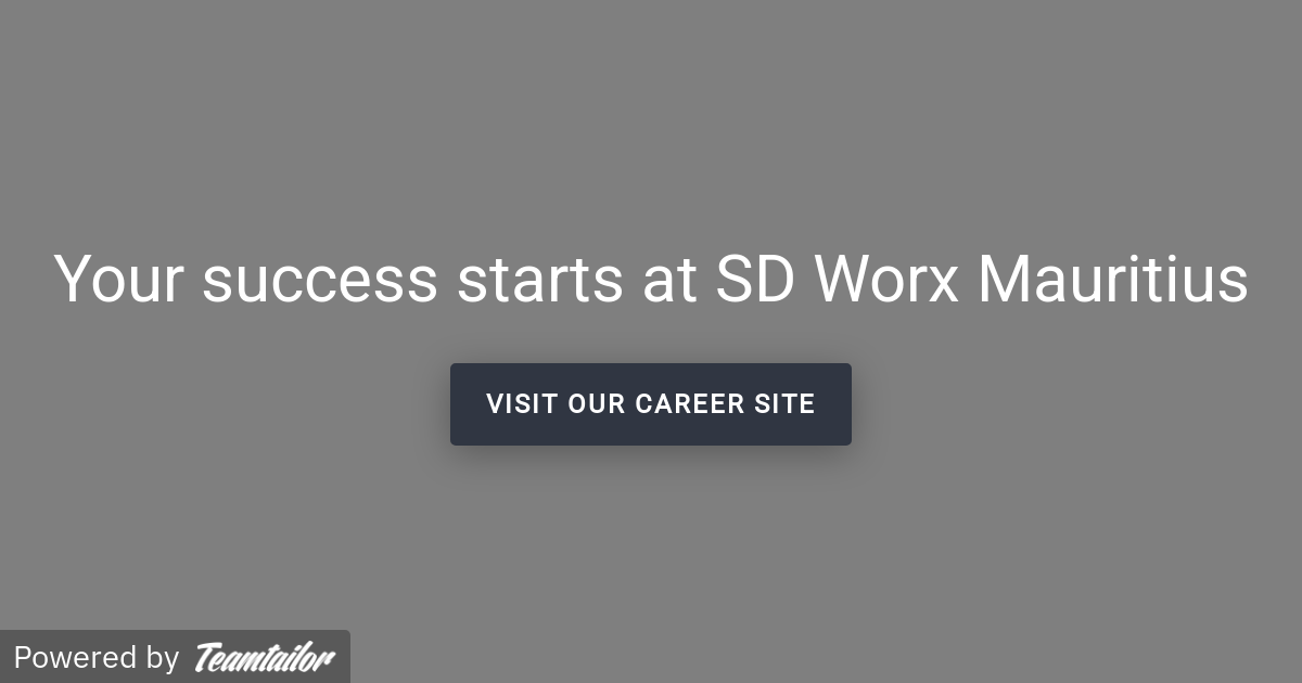 Your success starts at SD Worx Mauritius - SD Worx