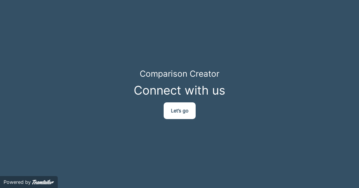 Comparison Creator – Connect