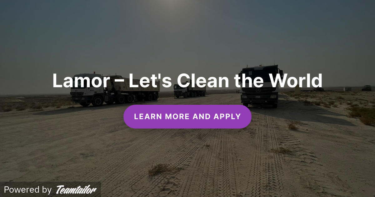 Lamor – Let's Clean the World - Choice Talents and Brands