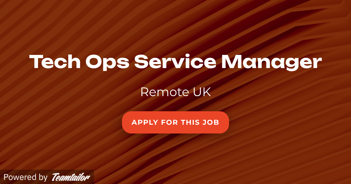 Tech Ops Service Manager - Traffic Label