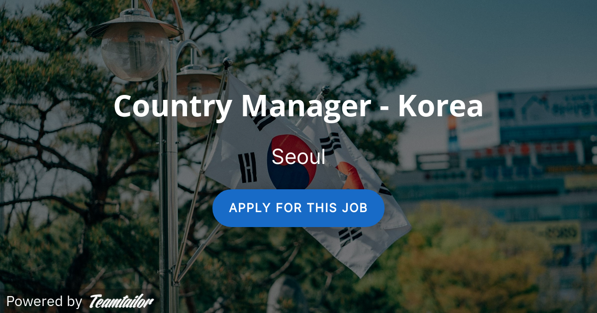 Country Manager - Korea - Remote People