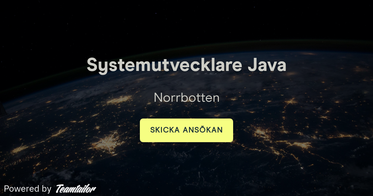 Systemutvecklare Java - Weskill AB