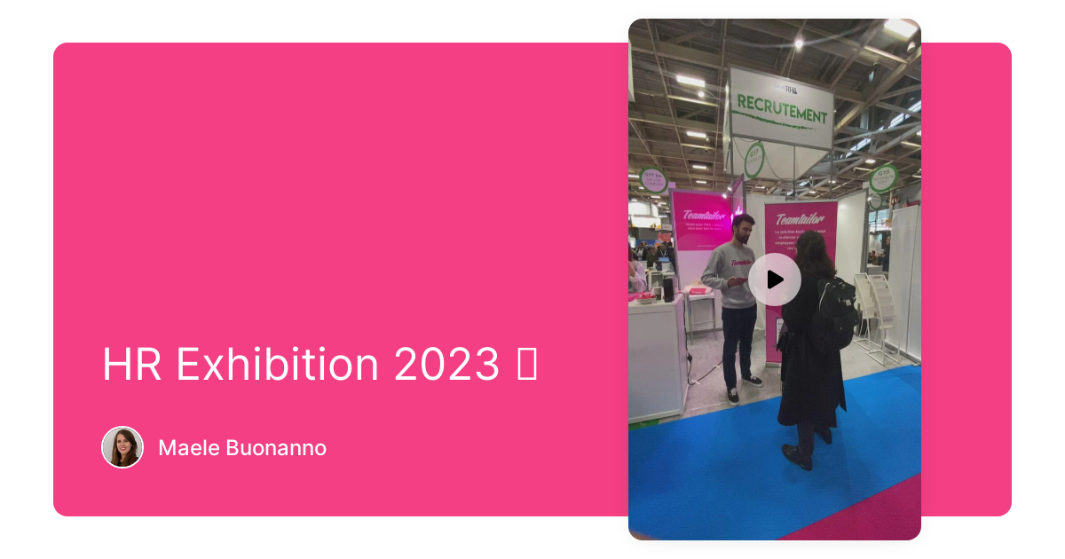 HR Exhibition 2023 🥳 - Team stories - Teamtailor