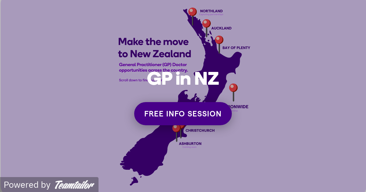 GP jobs in New Zealand - Tend
