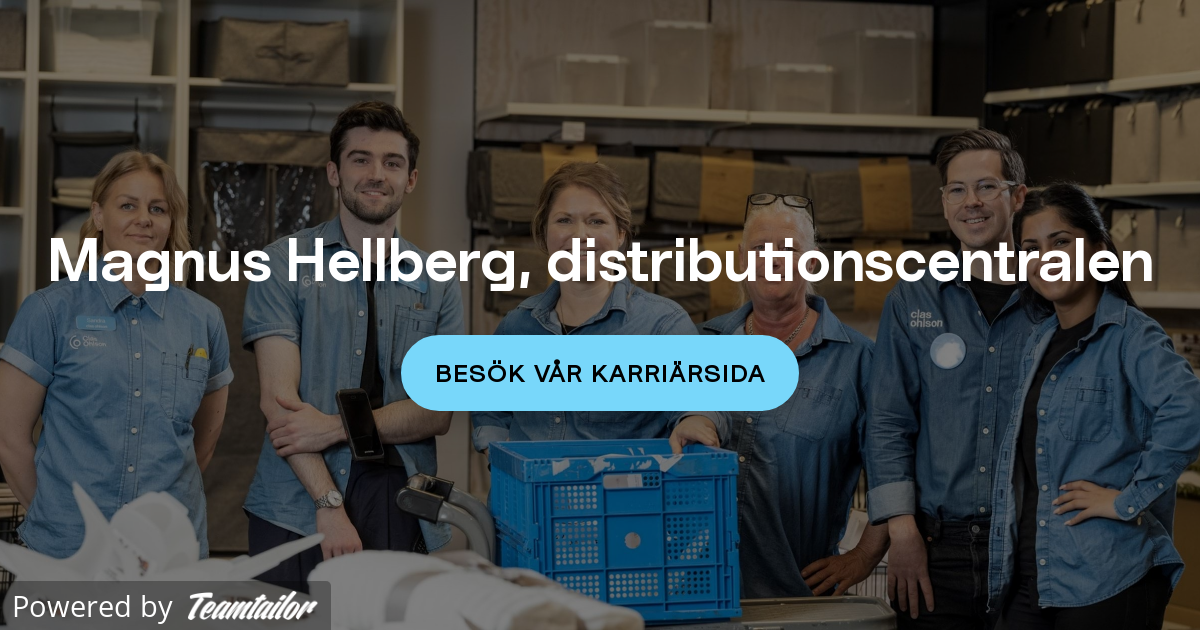 Magnus Hellberg, distributionscentralen - Clas Ohlson Sverige
