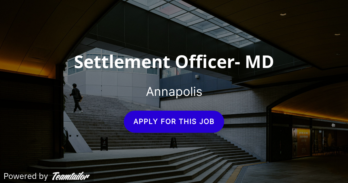 Settlement Officer- MD - Community Title Network