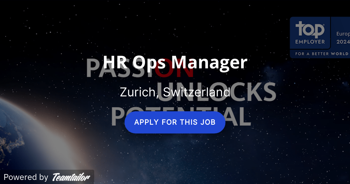 HR Ops Manager - Huawei Europe