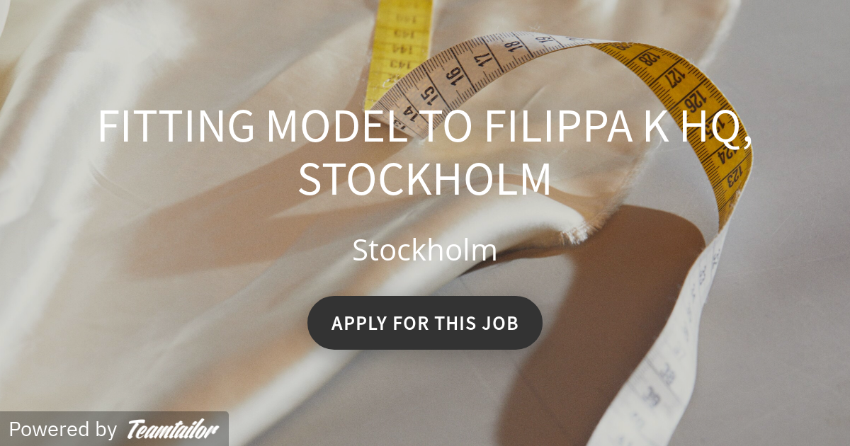FITTING MODEL TO FILIPPA K HQ, STOCKHOLM - Filippa K