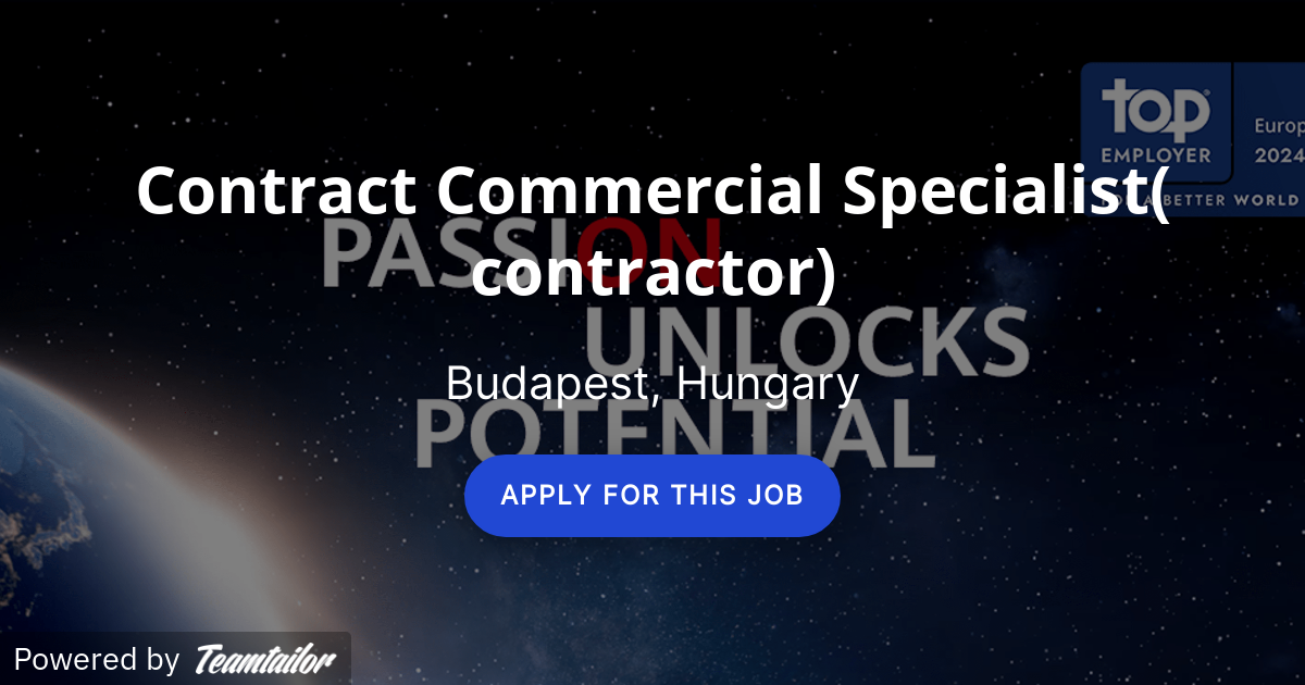 Contract Commercial Specialist( contractor) - Huawei Europe