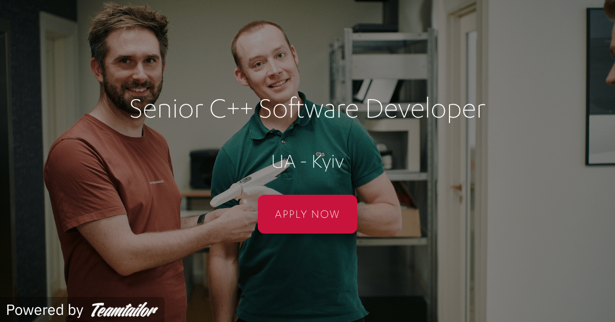 Senior C++ Software Developer - 3Shape